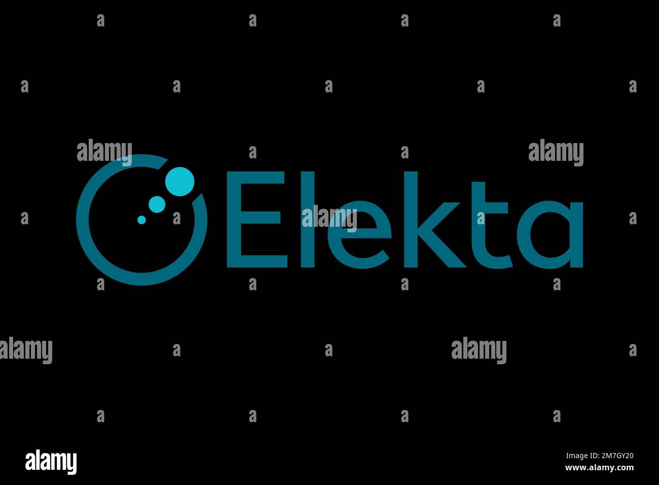 Elekta, Logo, Black background Stock Photo - Alamy