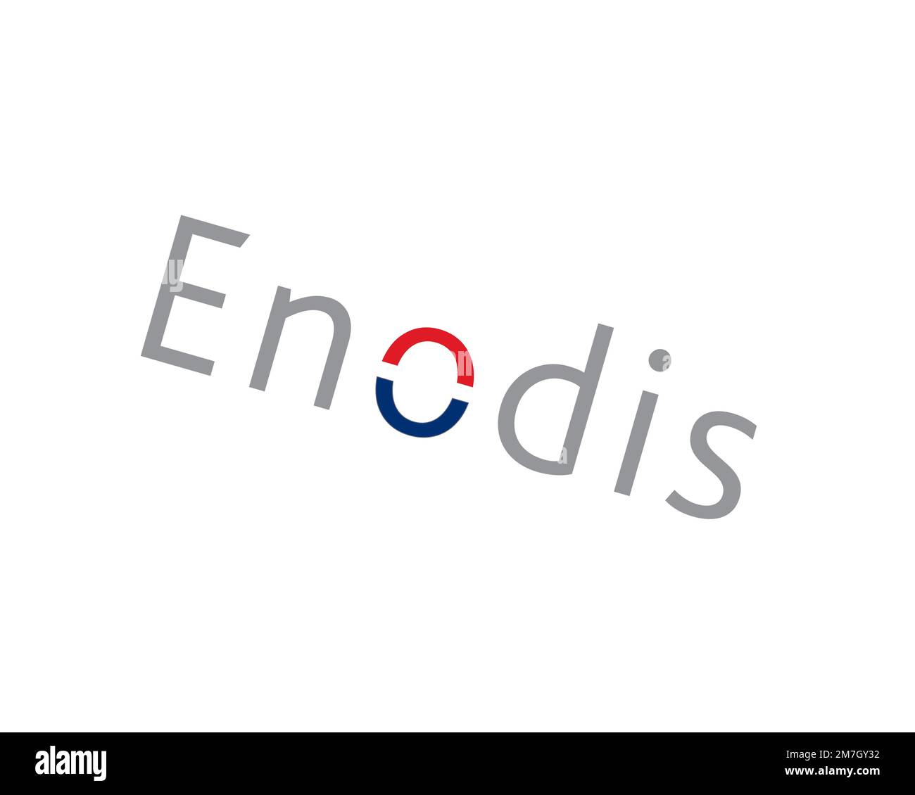 Enodis, rotated logo, white background B Stock Photo - Alamy