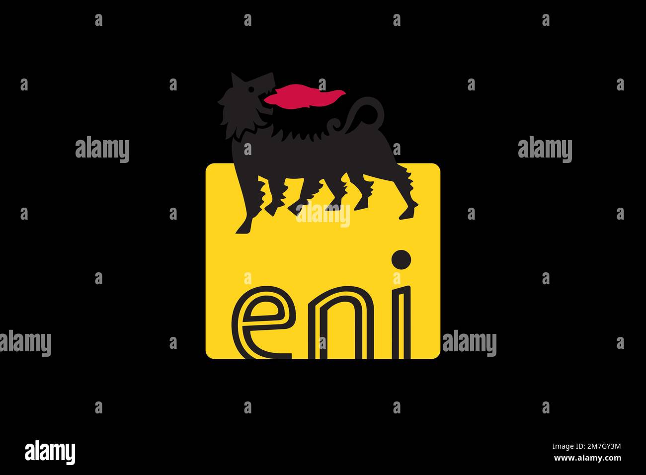 Eni, Logo, Black background Stock Photo - Alamy