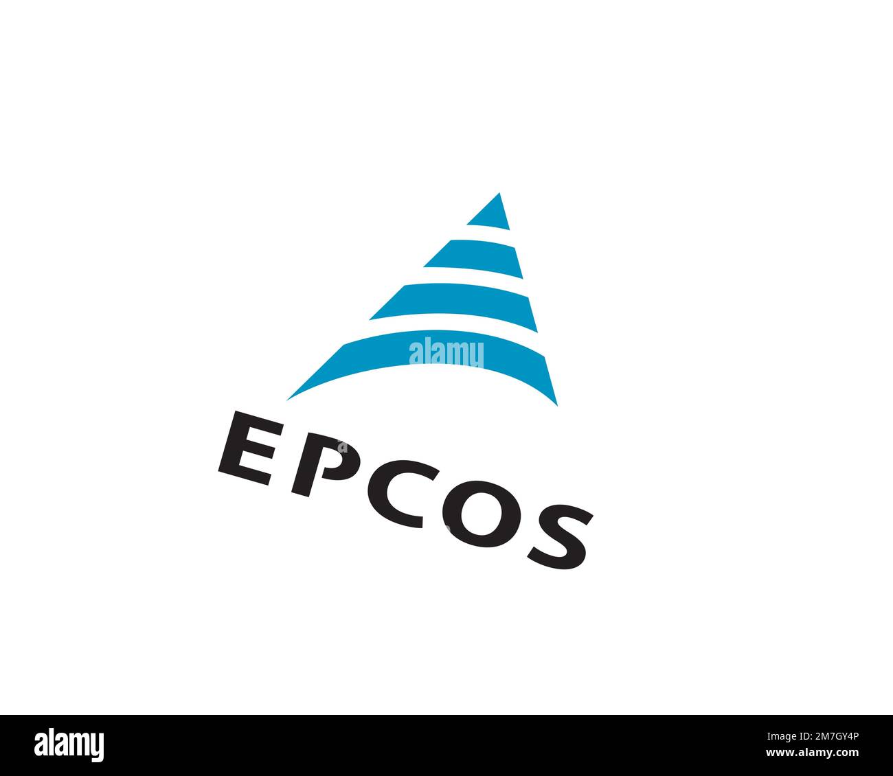 Epcos, rotated logo, white background B Stock Photo - Alamy