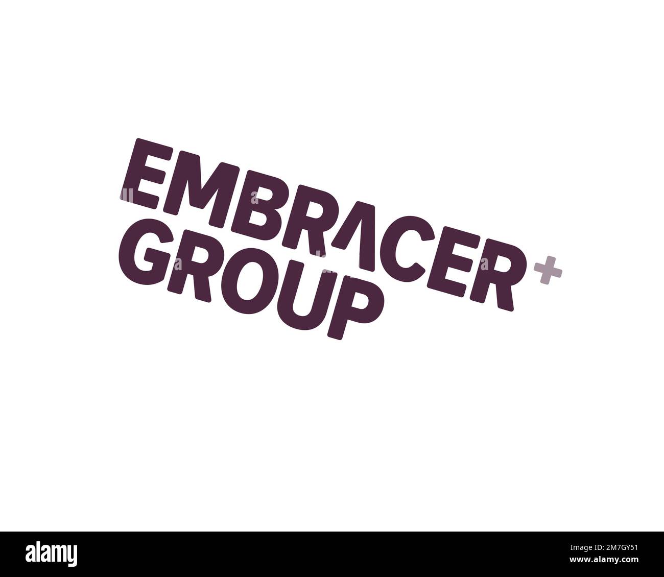Embracer Group, rotated logo, white background B Stock Photo - Alamy