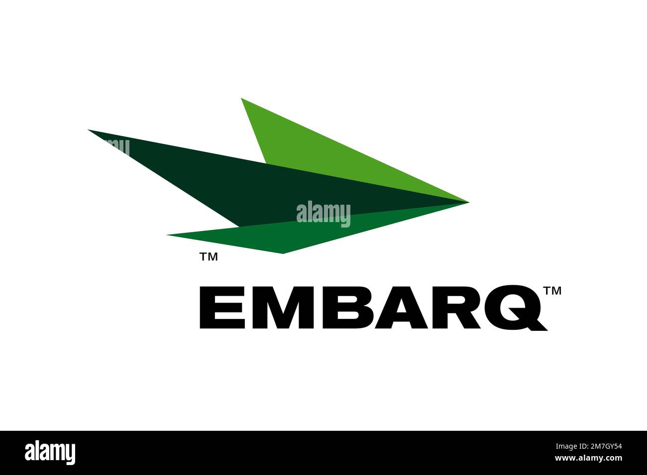 Embarq, Logo, White background Stock Photo - Alamy