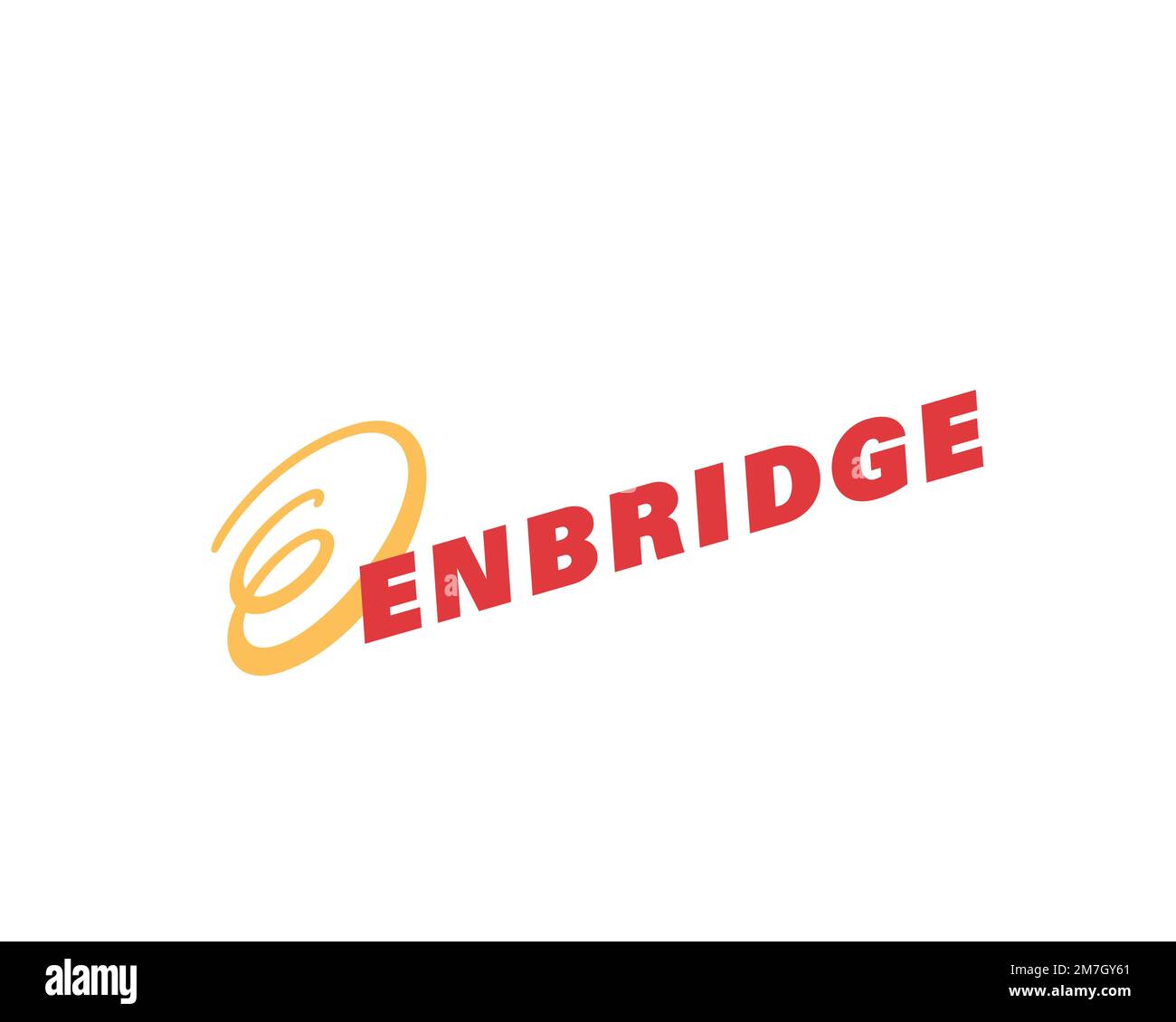 Enbridge, rotated logo, white background Stock Photo - Alamy