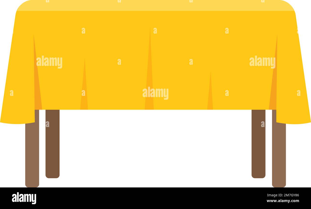 Family table icon flat vector. Home furniture. Modern house isolated ...