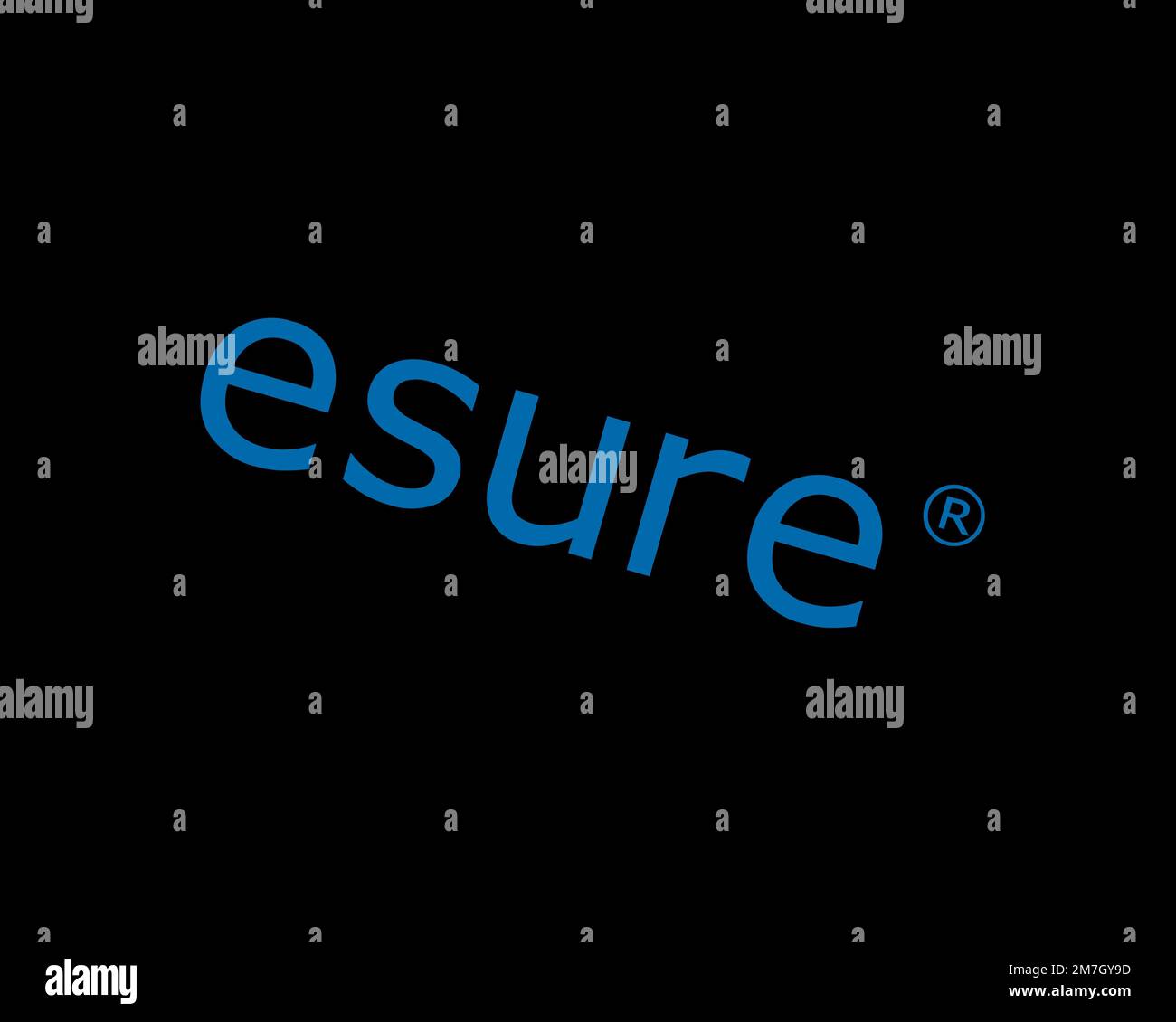 Esure, rotated logo, black background B Stock Photo - Alamy