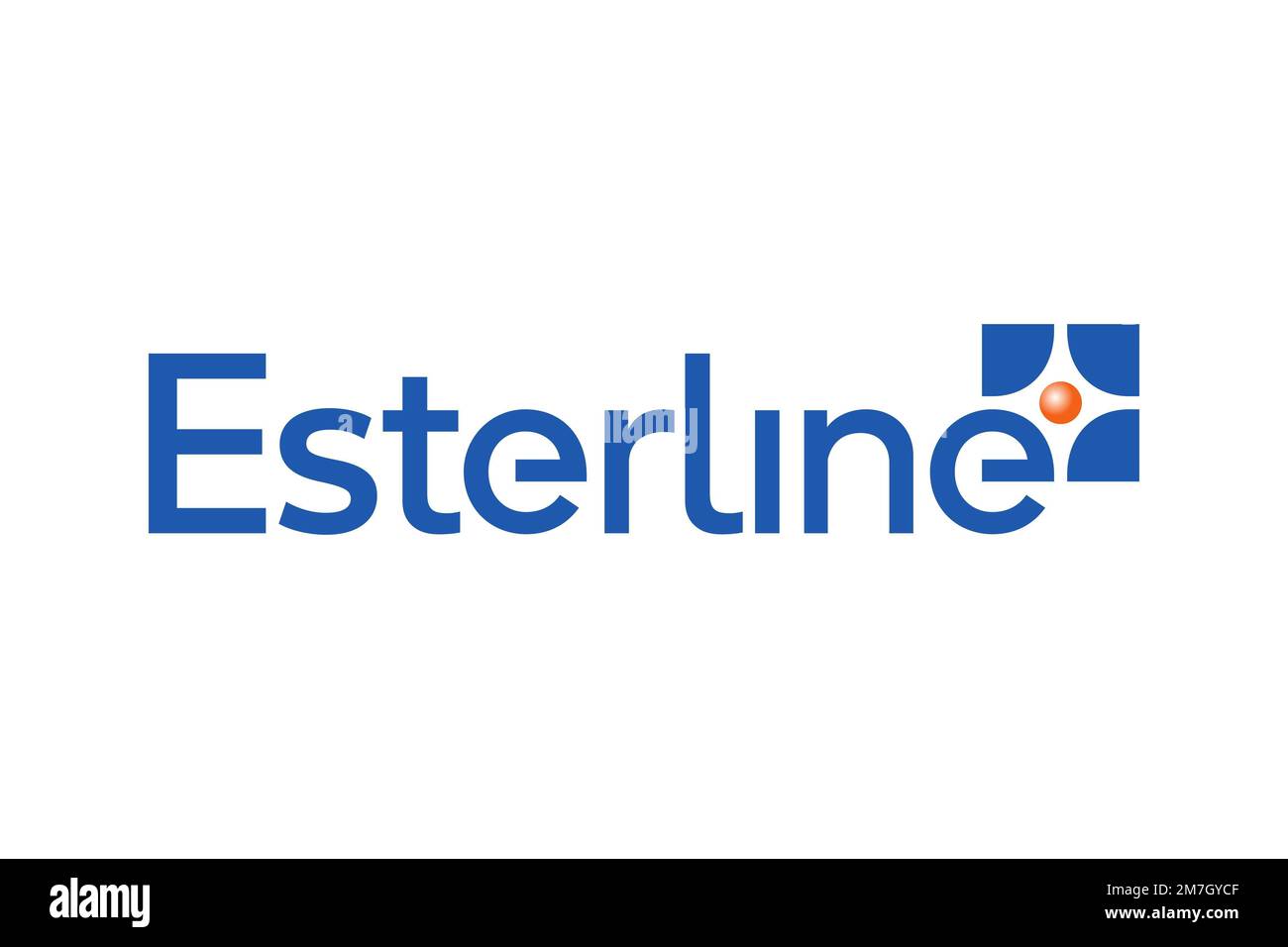 Esterline, Logo, White background Stock Photo - Alamy