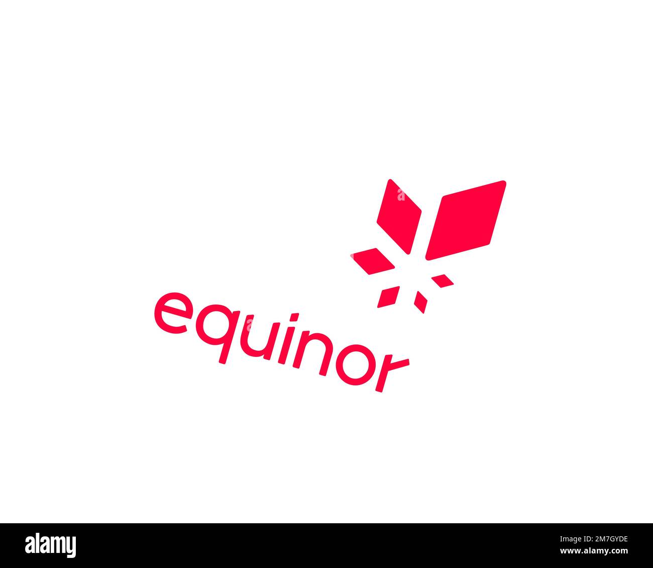 Equinor, rotated logo, white background B Stock Photo - Alamy