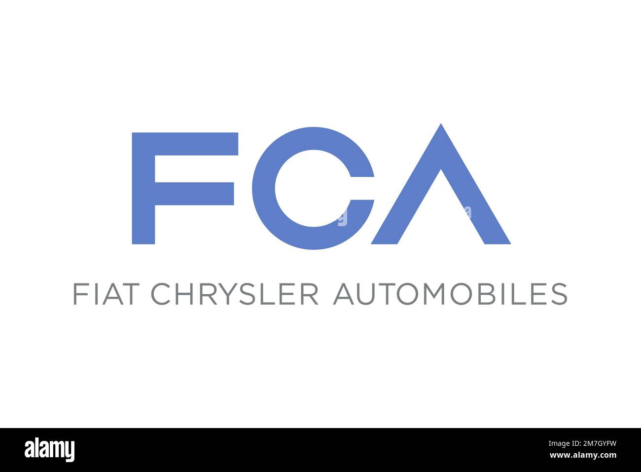 FCA Italy, Logo, White background Stock Photo - Alamy