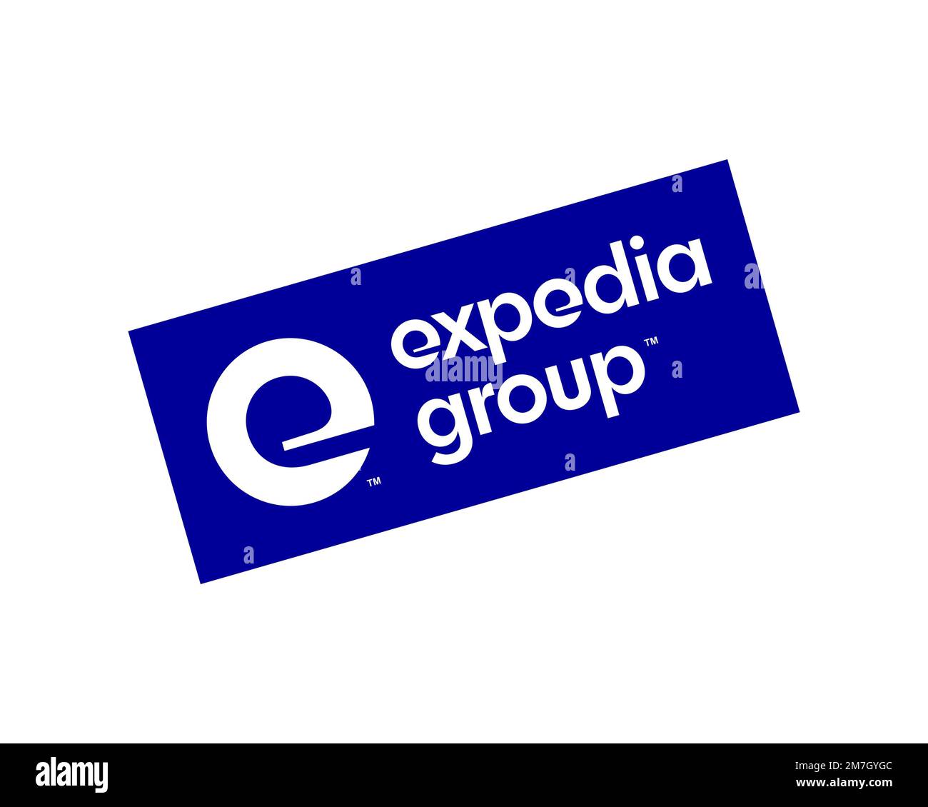 Expedia Group, rotated logo, white background Stock Photo - Alamy