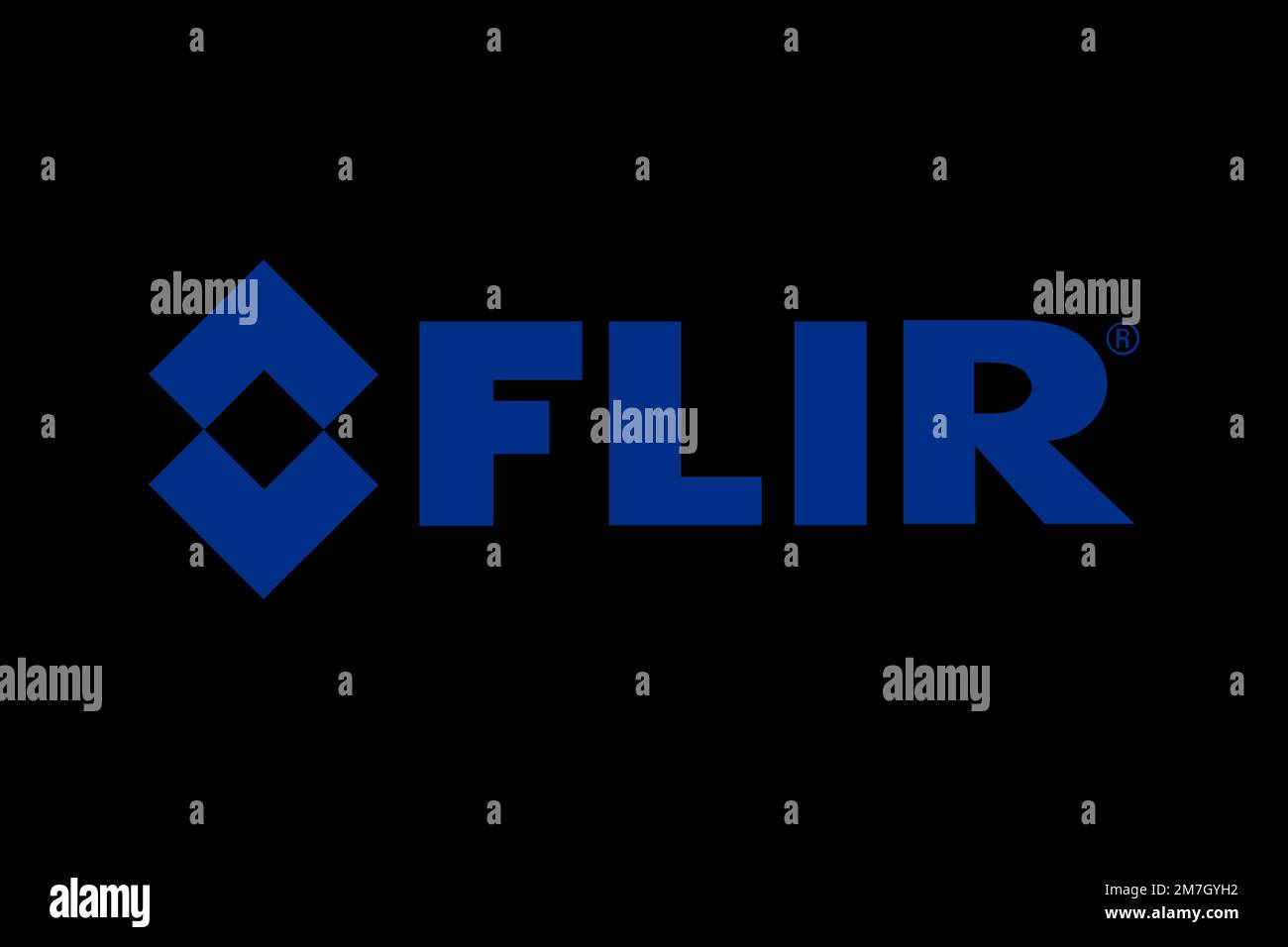 FLIR Systems, Logo, Black background Stock Photo - Alamy