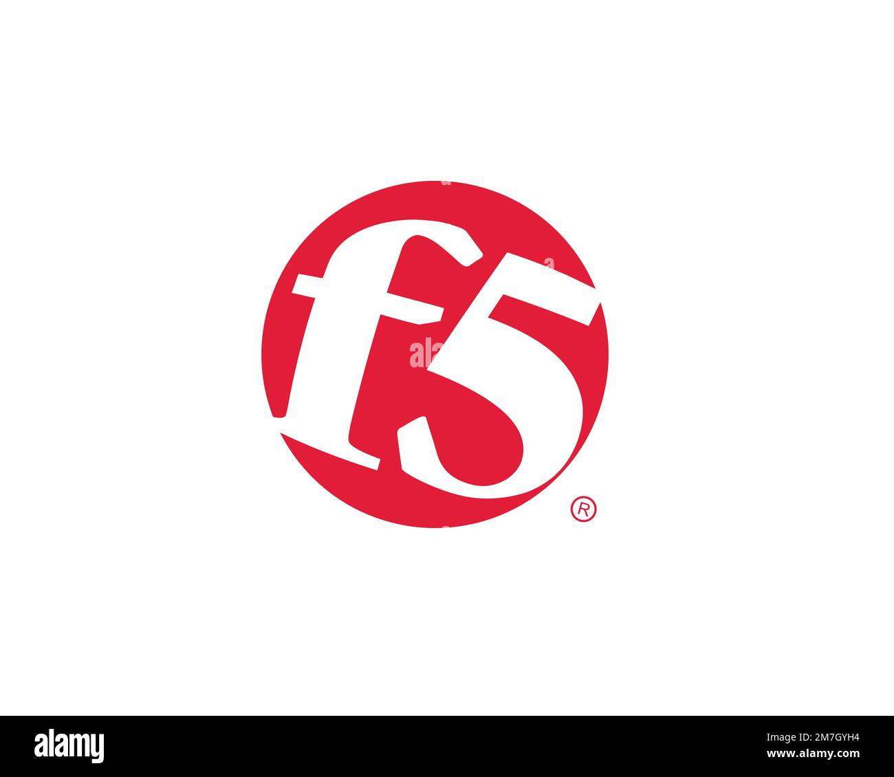 F5 Networks, rotated logo, white background B Stock Photo - Alamy