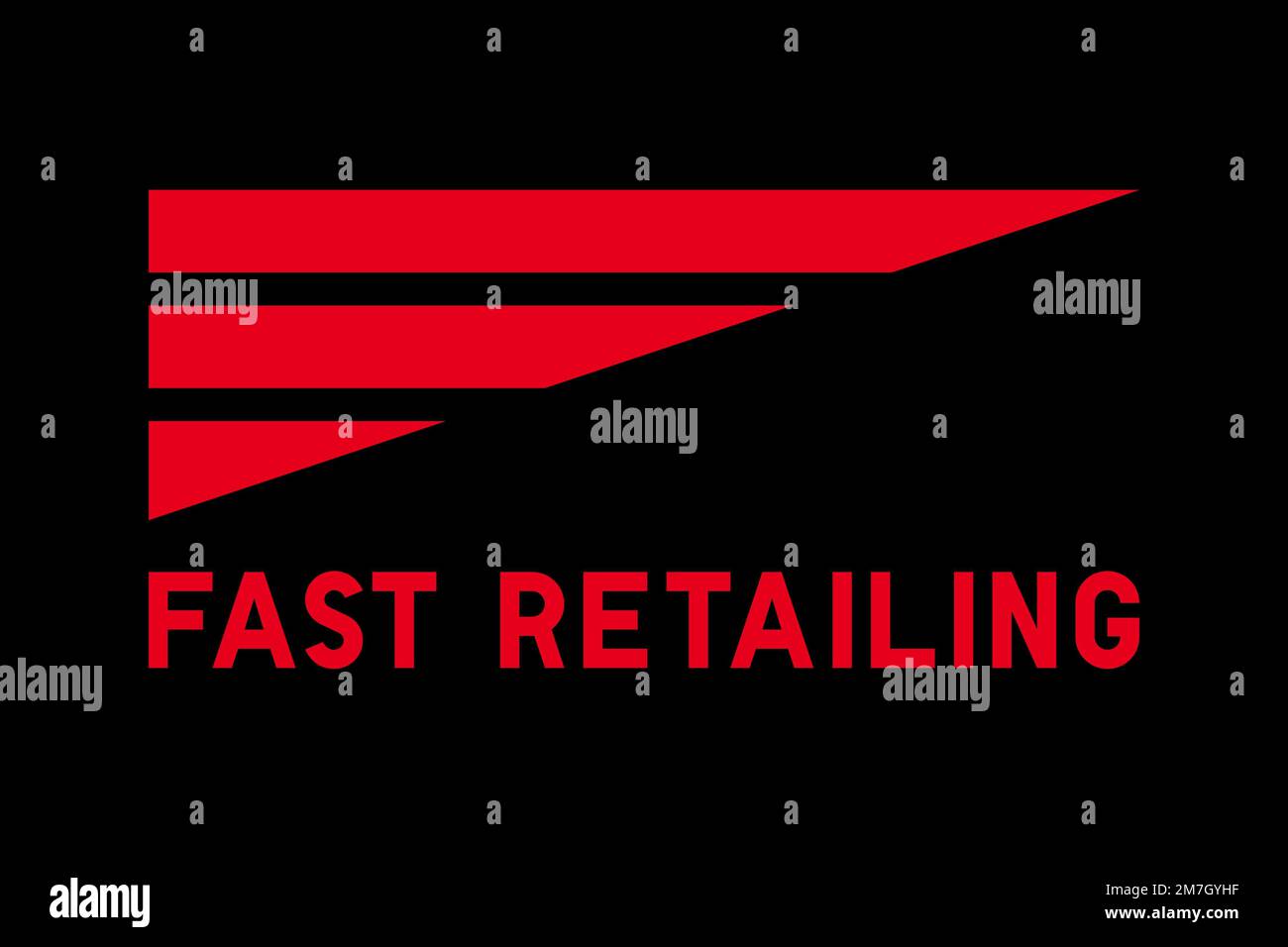 Fast Retail, ing Fast Retail, ing, Logo, Black Background Stock Photo ...