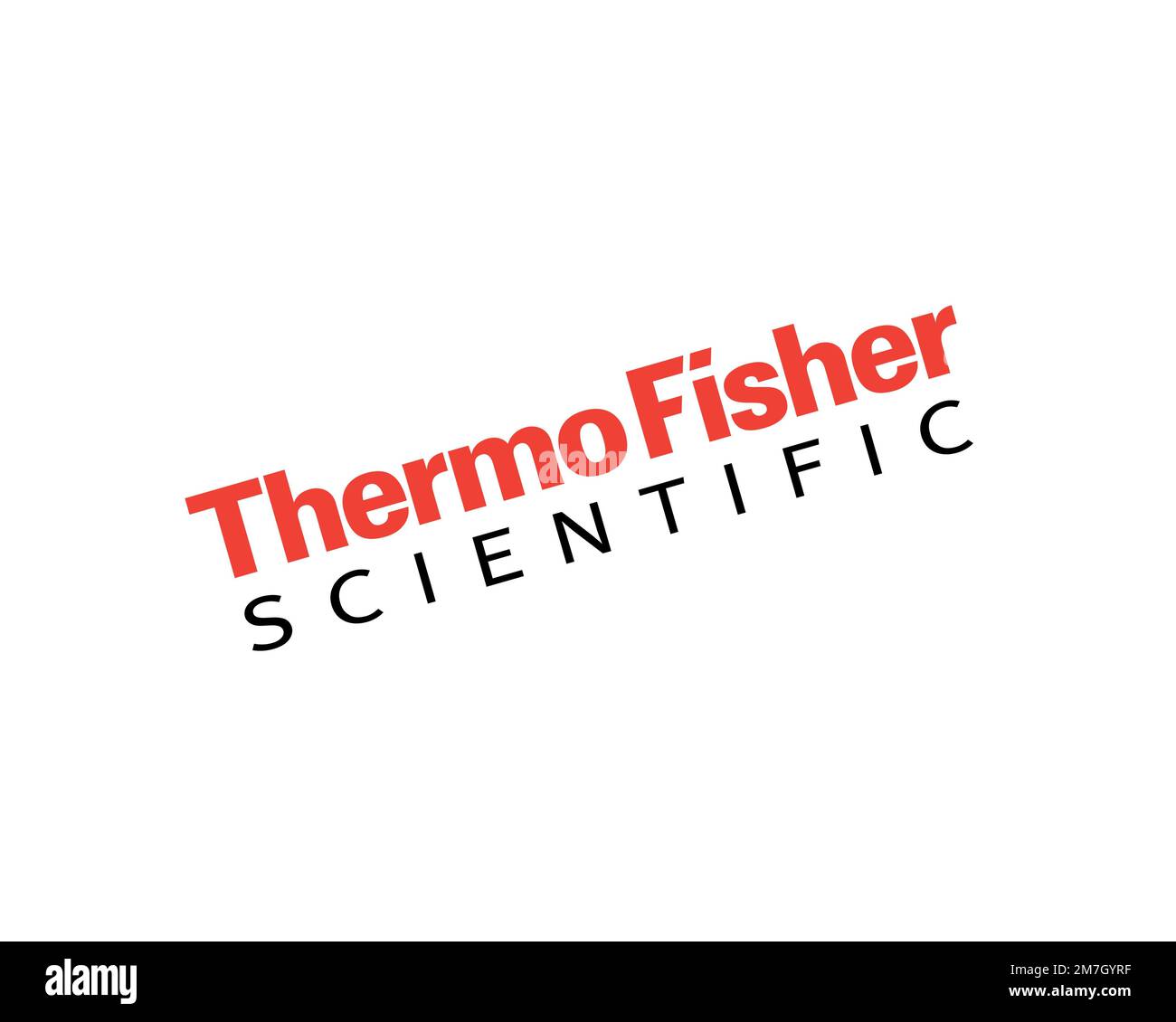 Fermentas, rotated logo, white background Stock Photo - Alamy