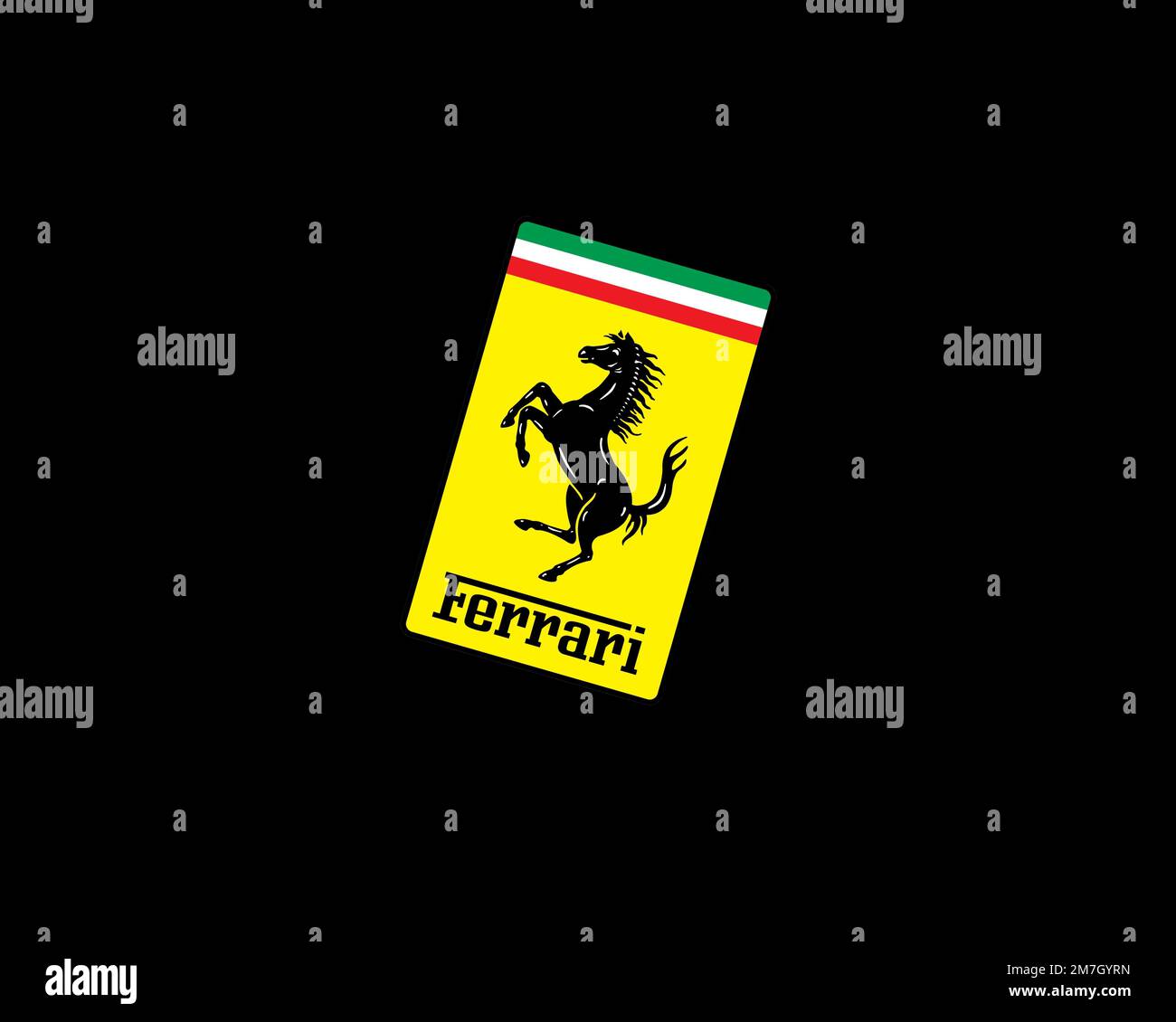 Ferrari Logo Black Background