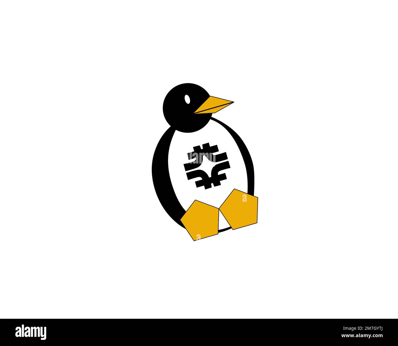 Fermi Linux, rotated logo, white background Stock Photo - Alamy