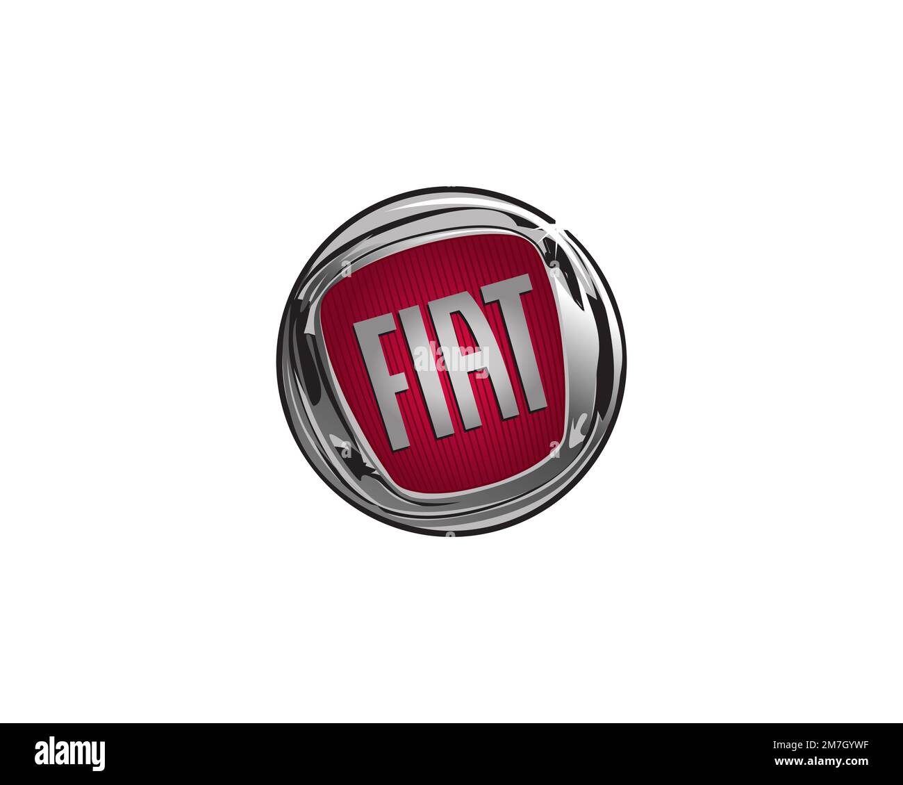 Fiat Automobiles, rotated logo, white background Stock Photo - Alamy