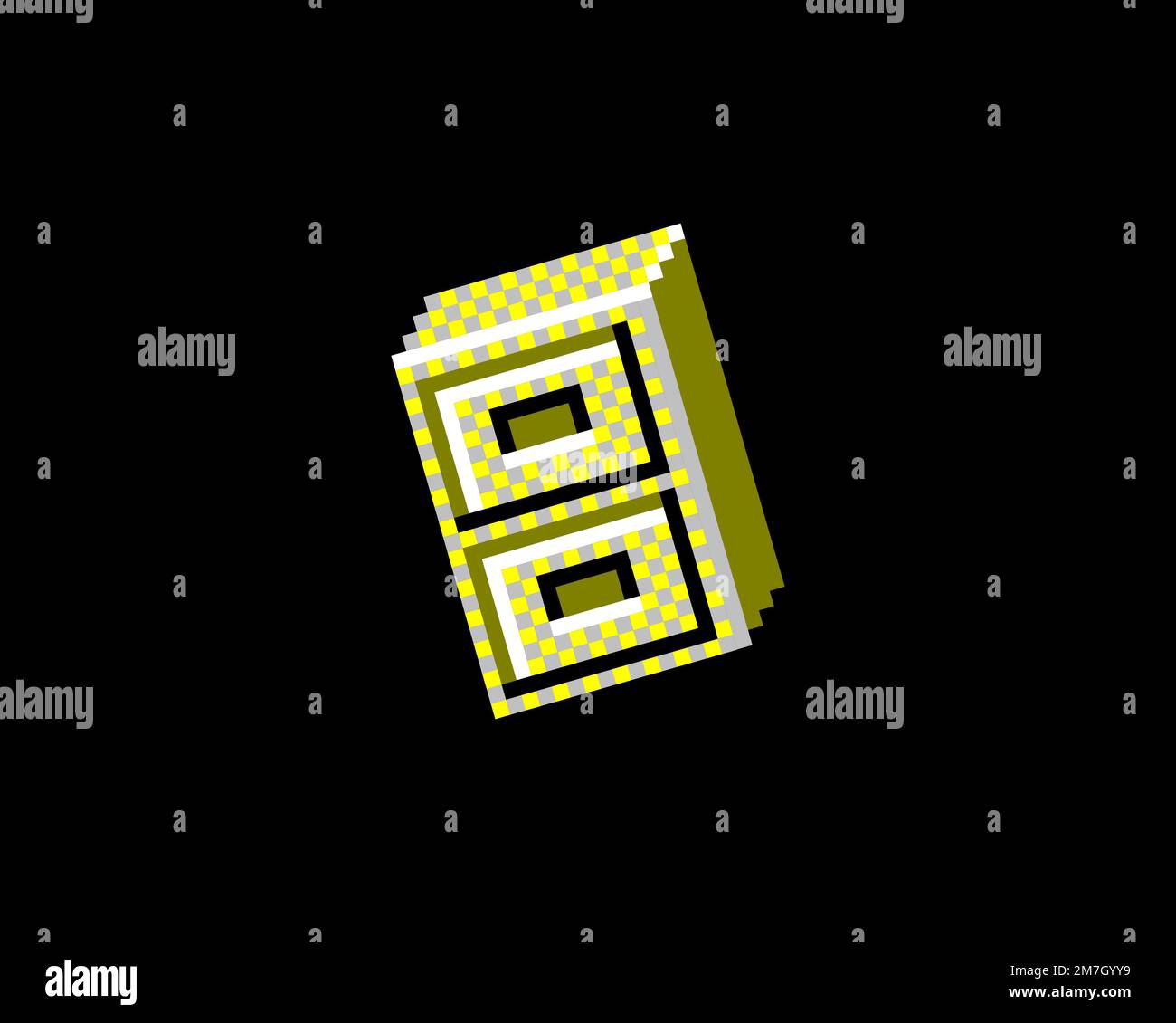 File Manager Windows, rotated logo, black background Stock Photo - Alamy