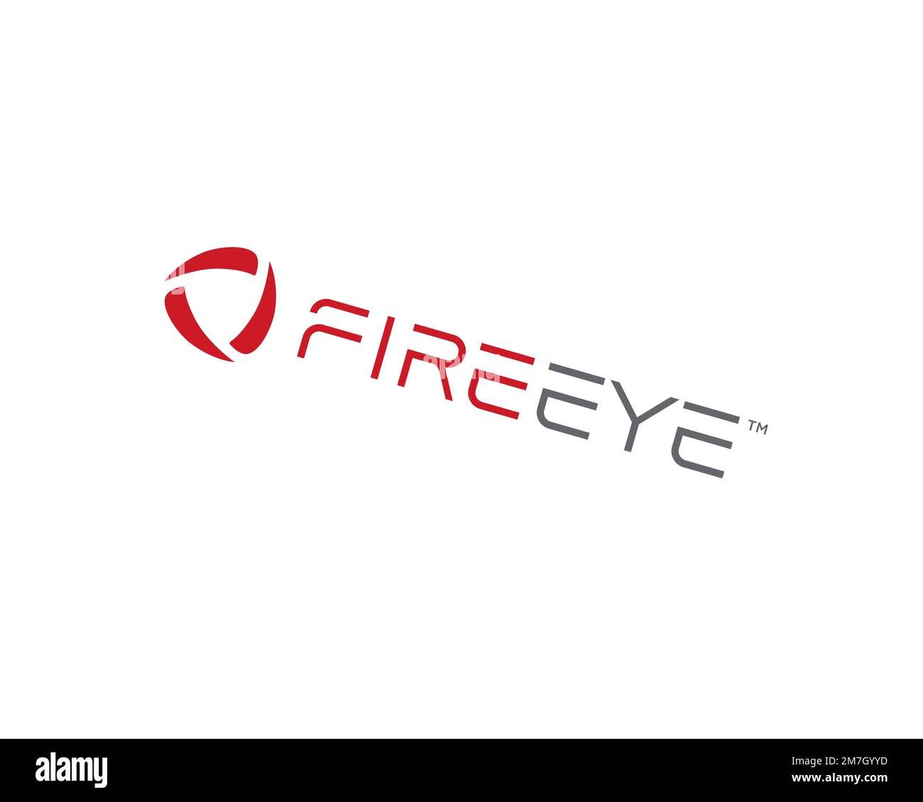 FireEye, rotated logo, white background B Stock Photo - Alamy