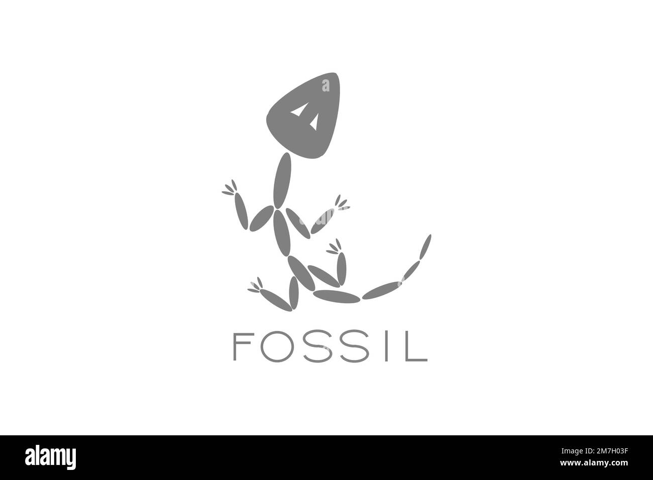 Fossil software, Logo, White background Stock Photo - Alamy