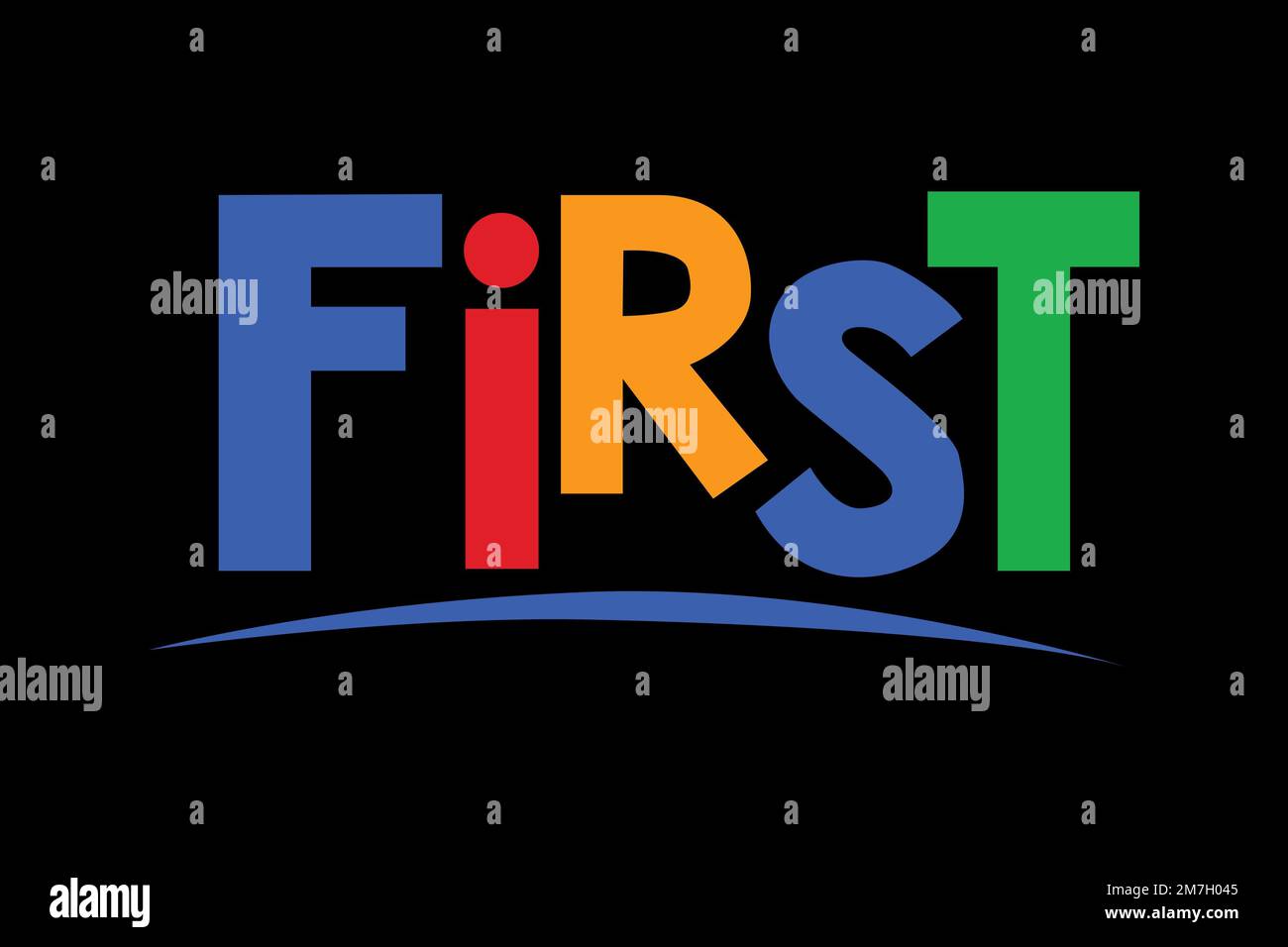 First Media Indonesian TV channel, Logo, Black background Stock Photo ...