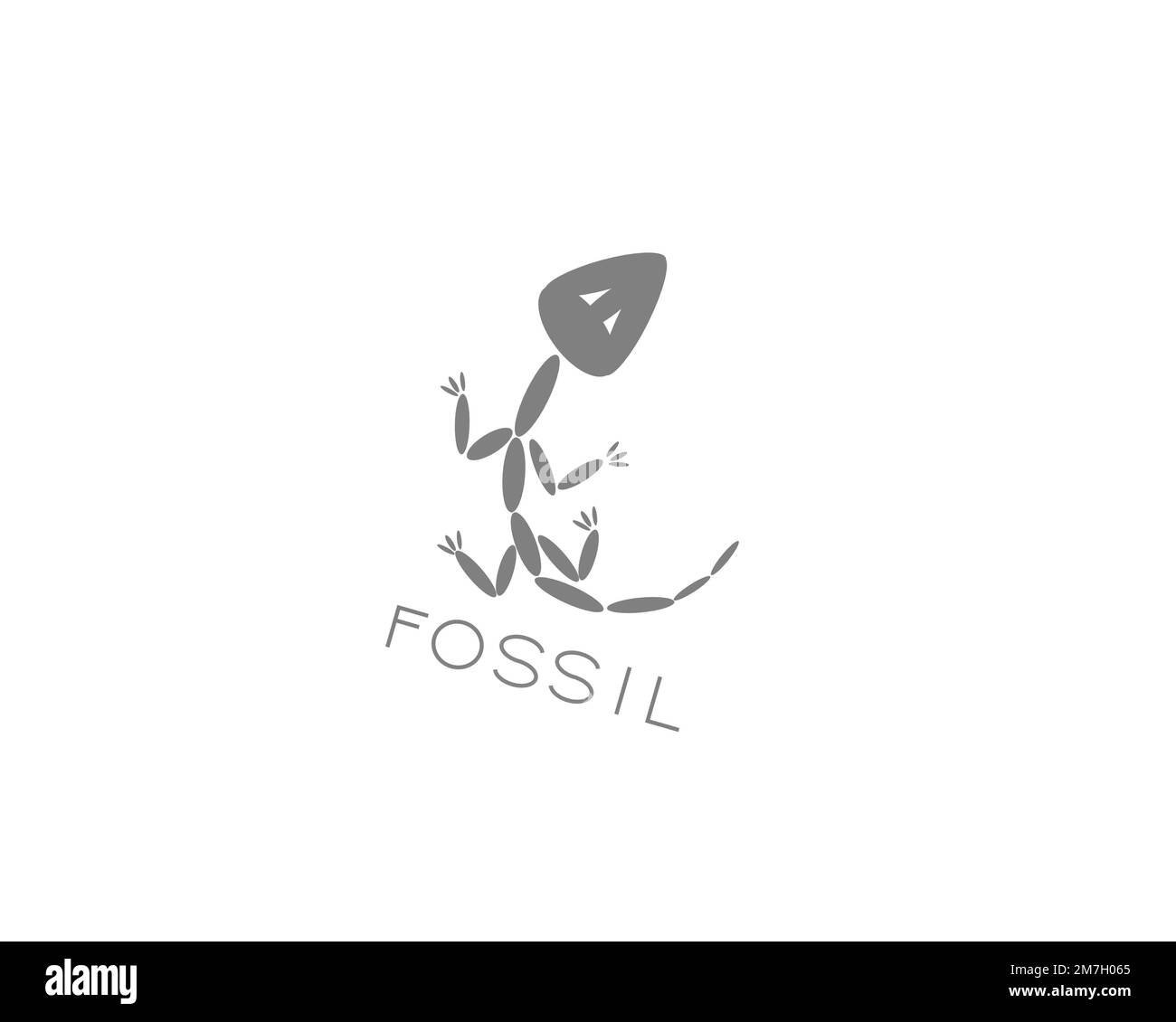 Fossil software, rotated logo, white background B Stock Photo - Alamy