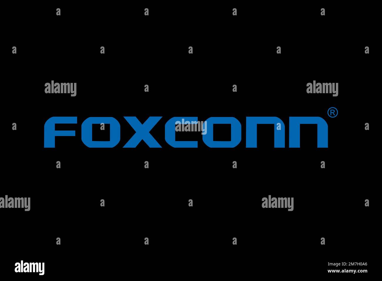 Foxconn, Logo, Black background Stock Photo - Alamy