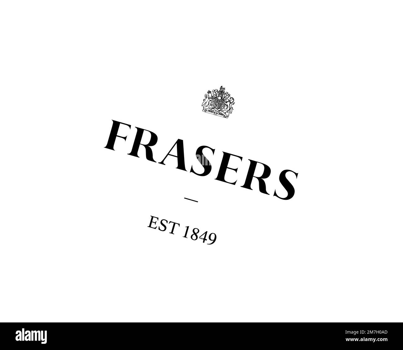 Frasers Group, rotated logo, white background B Stock Photo - Alamy