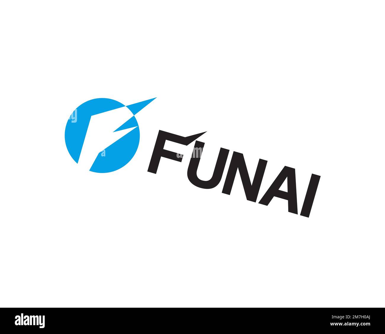 Funai, rotated logo, white background B Stock Photo - Alamy