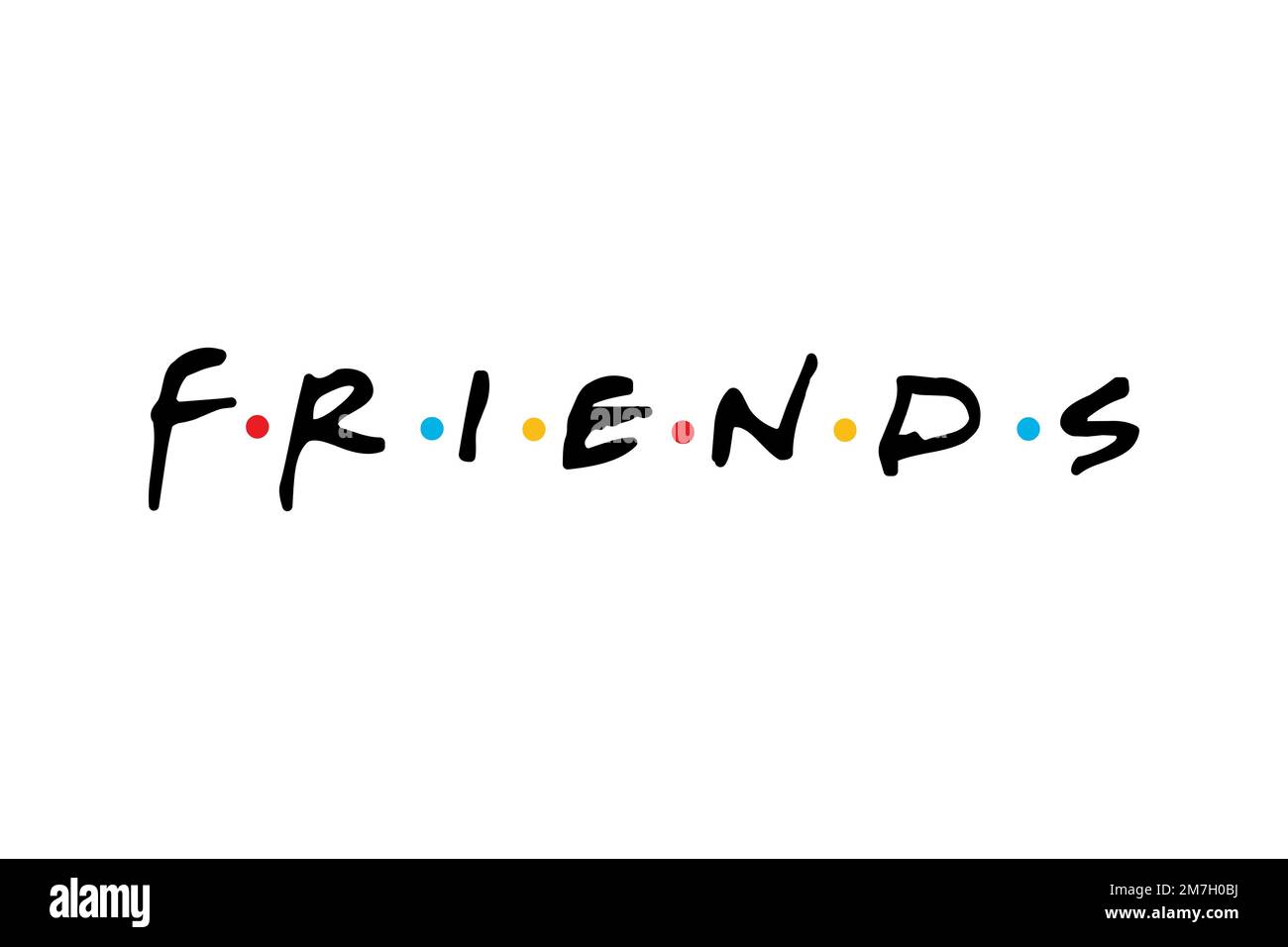 Friends, Logo, White background Stock Photo - Alamy