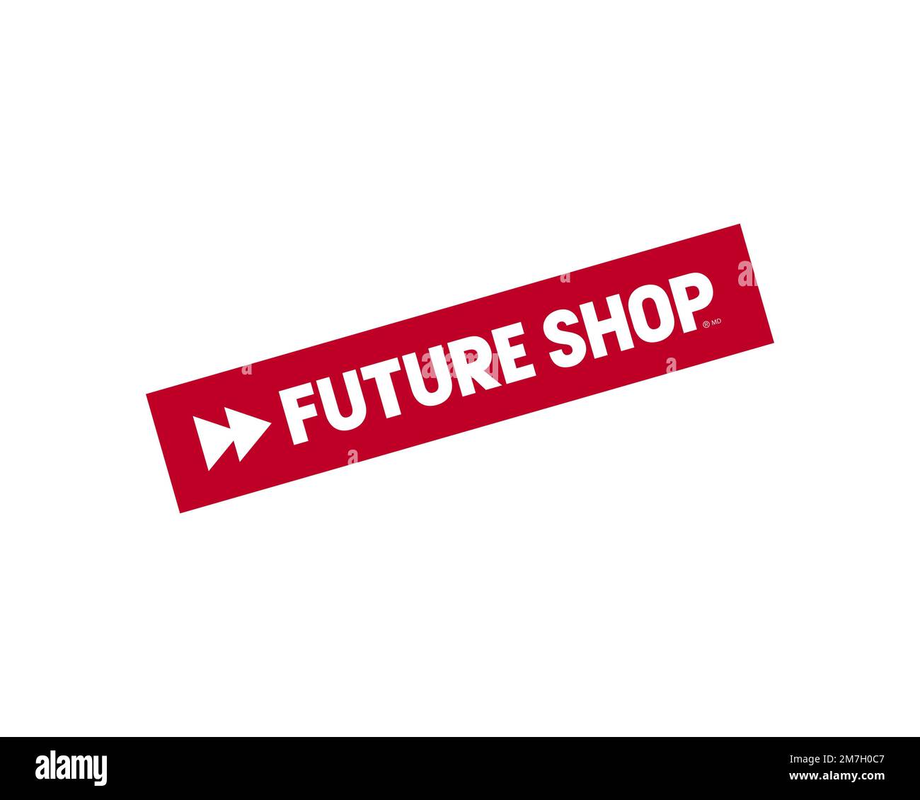 Future Shop, rotated logo, white background Stock Photo - Alamy