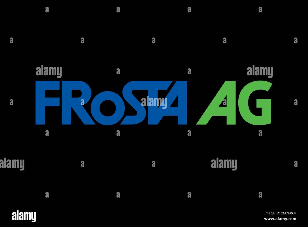 Frosta AG, Logo, Black background Stock Photo - Alamy
