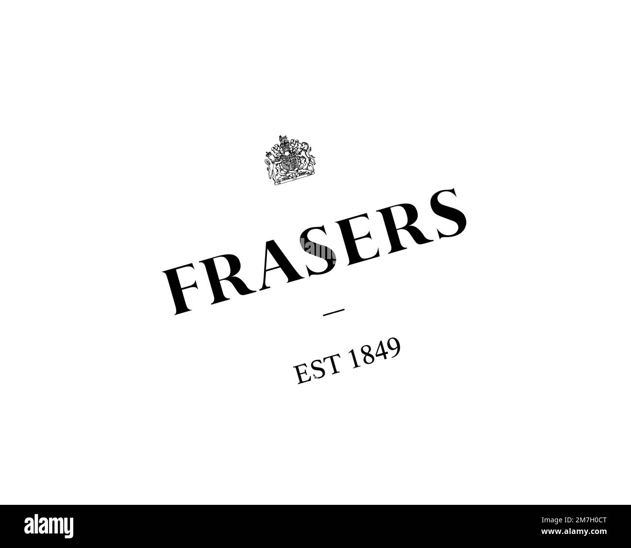 Frasers Group, rotated logo, white background Stock Photo - Alamy