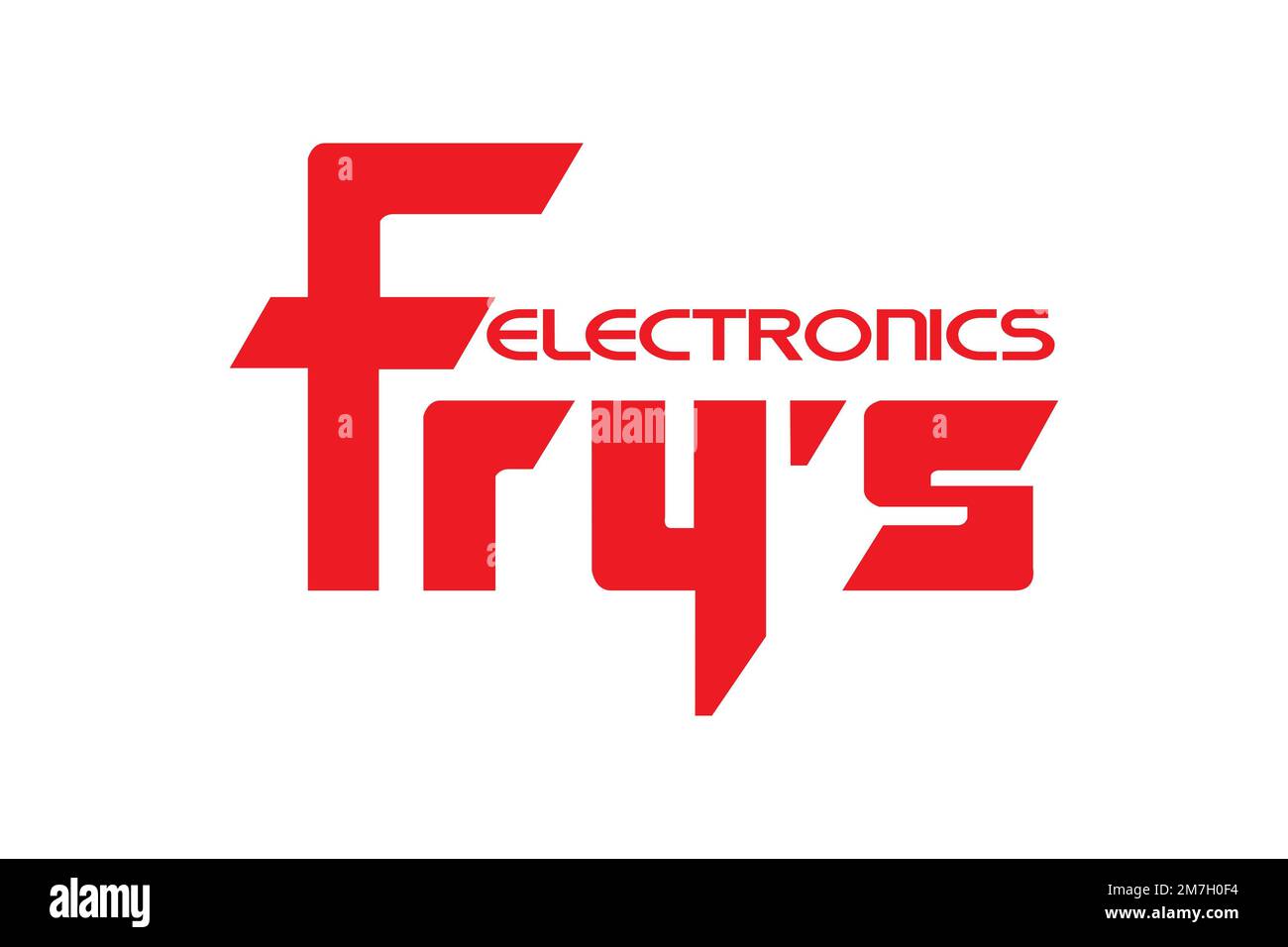 Fry's Electronics, Logo, White background Stock Photo - Alamy
