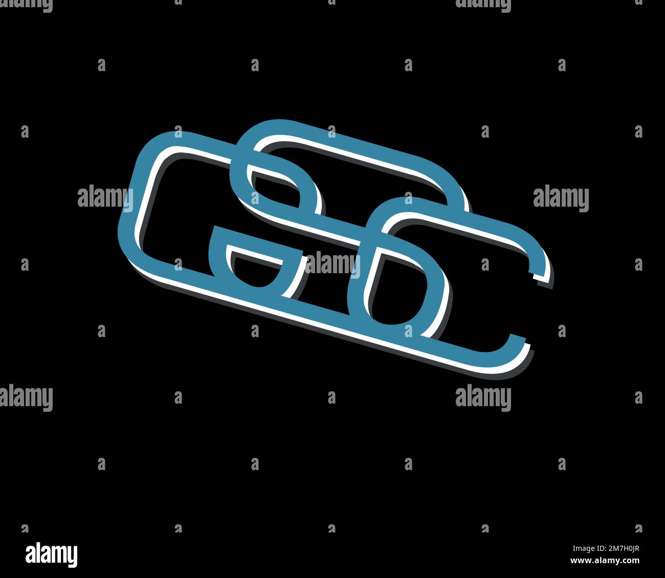 GSC Game World, rotated logo, black background B Stock Photo - Alamy