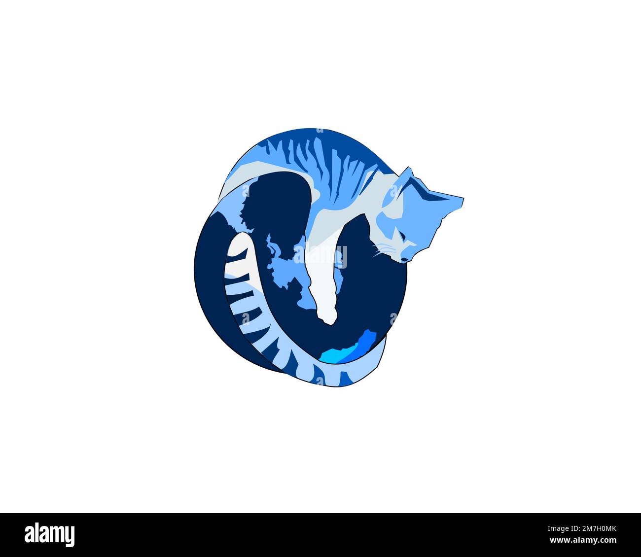 GNU IceCat, rotated logo, white background B Stock Photo - Alamy