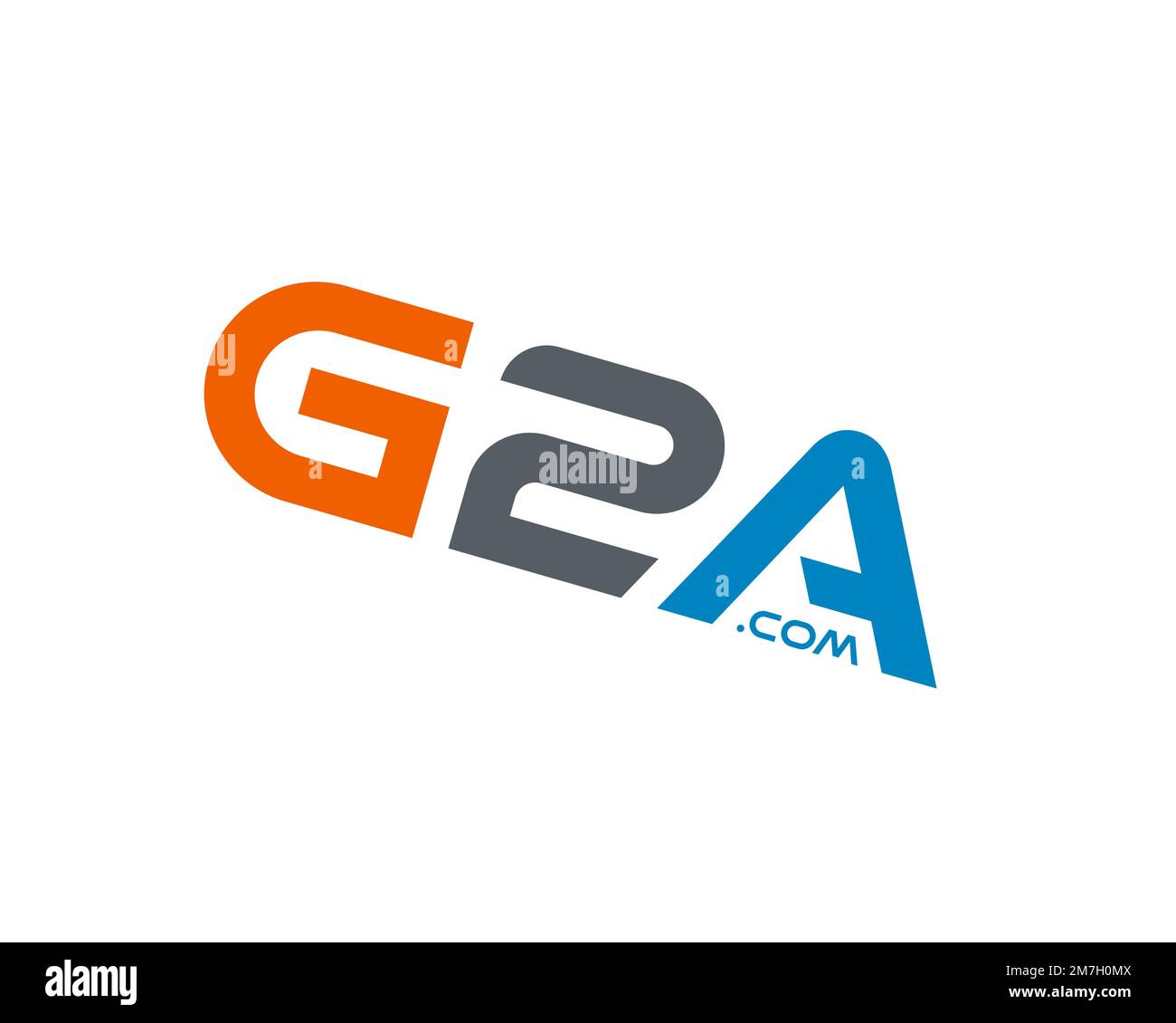 G2A, rotated logo, white background B Stock Photo - Alamy