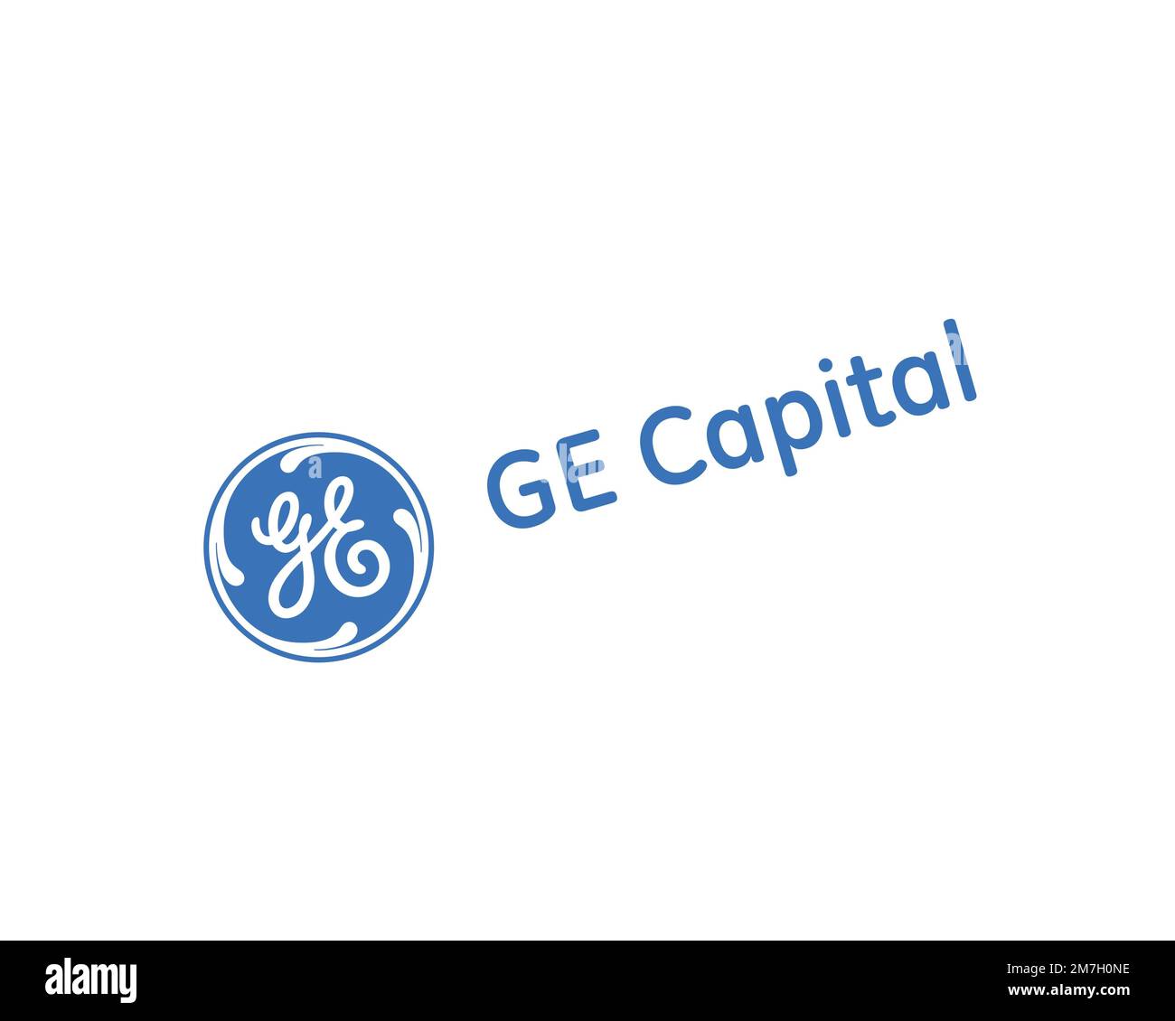 GE Capital, rotated logo, white background Stock Photo - Alamy