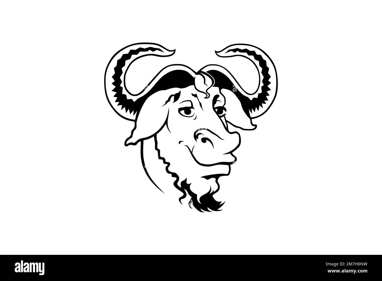 GNU C Library, Logo, White background Stock Photo - Alamy