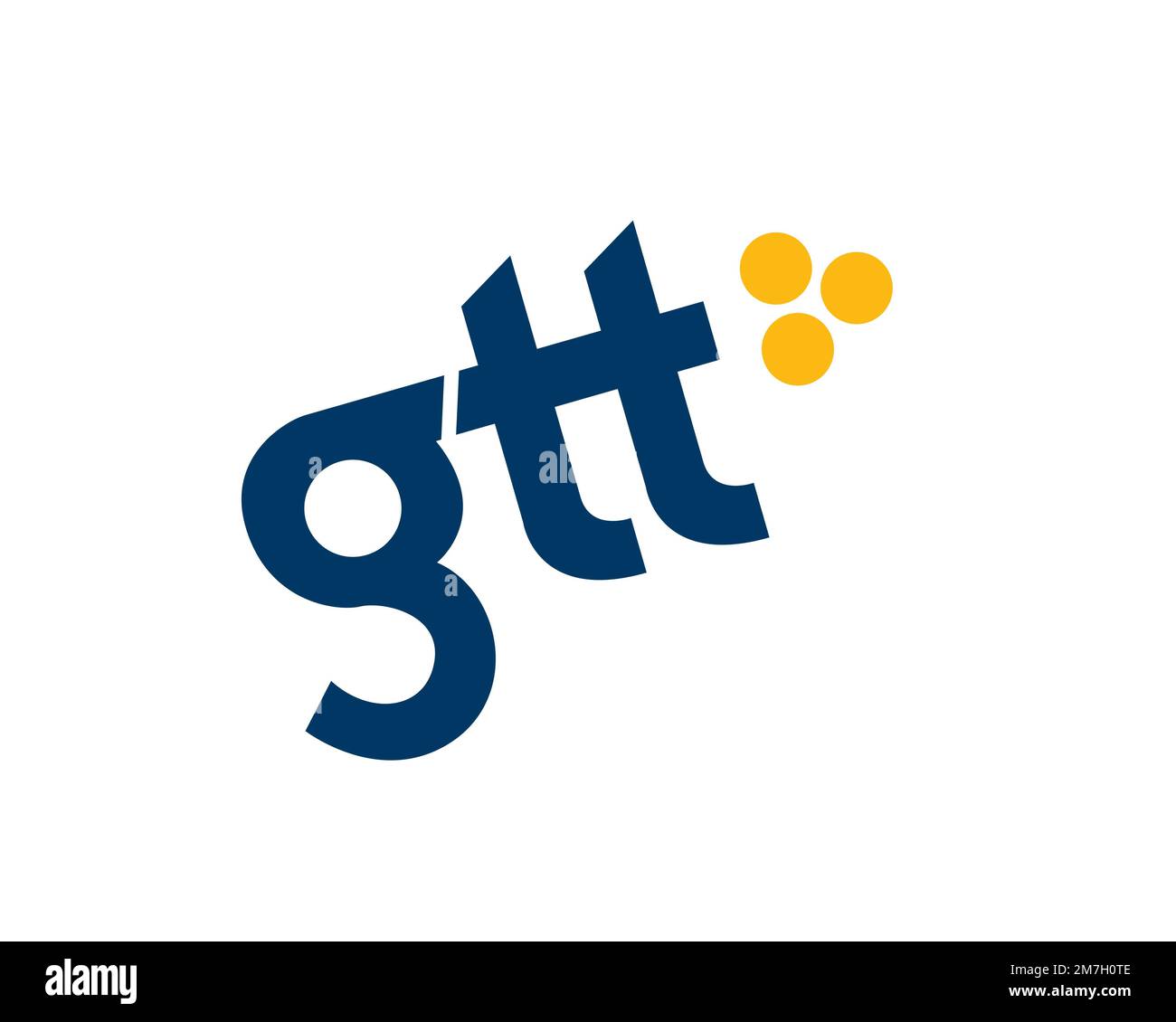 GTT Communications, rotated logo, white background Stock Photo - Alamy