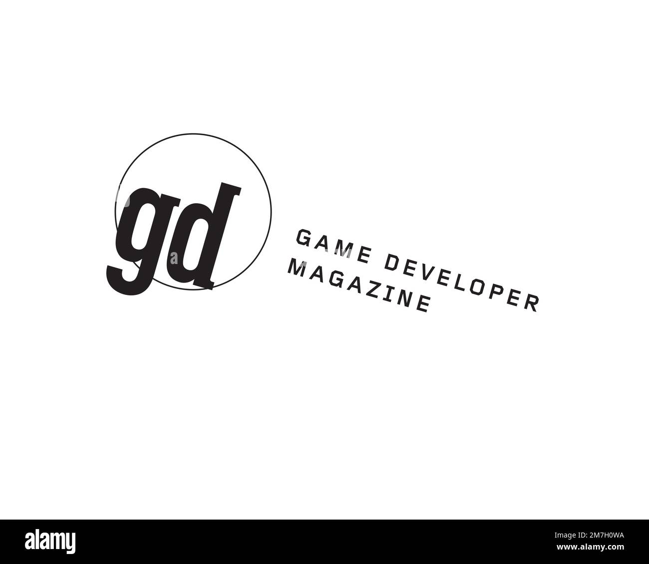 Game Developer magazine, rotated logo, white background B Stock Photo ...