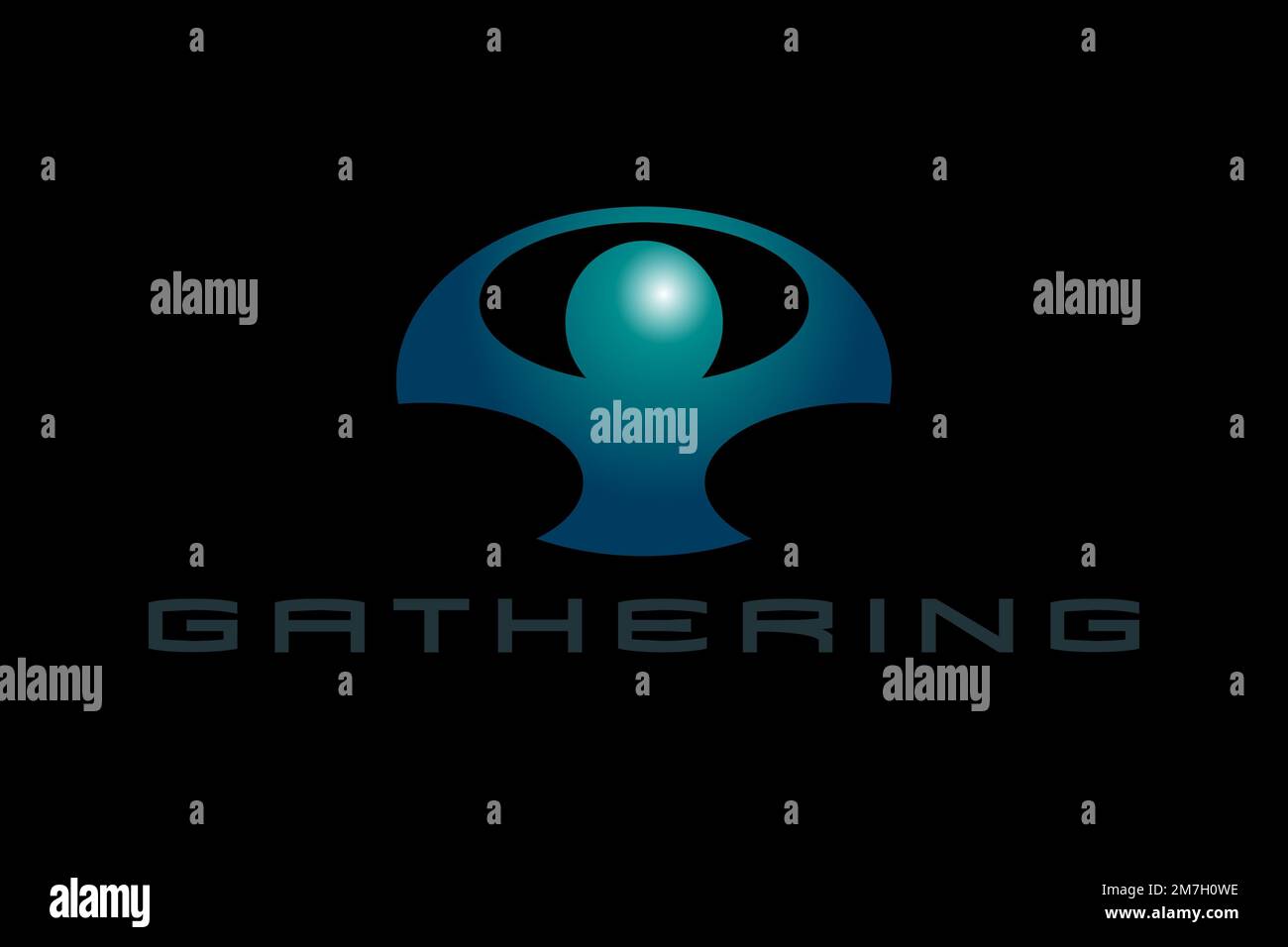 Gathering of Developers, Logo, Black background Stock Photo - Alamy