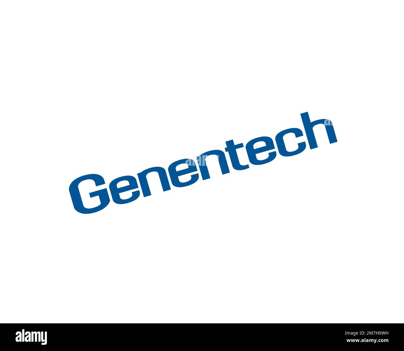 Genentech, rotated logo, white background Stock Photo - Alamy