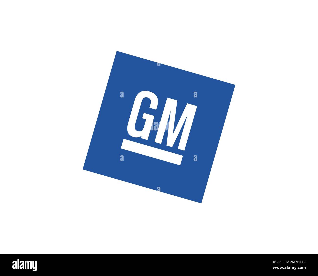 General Motors, rotated logo, white background B Stock Photo - Alamy