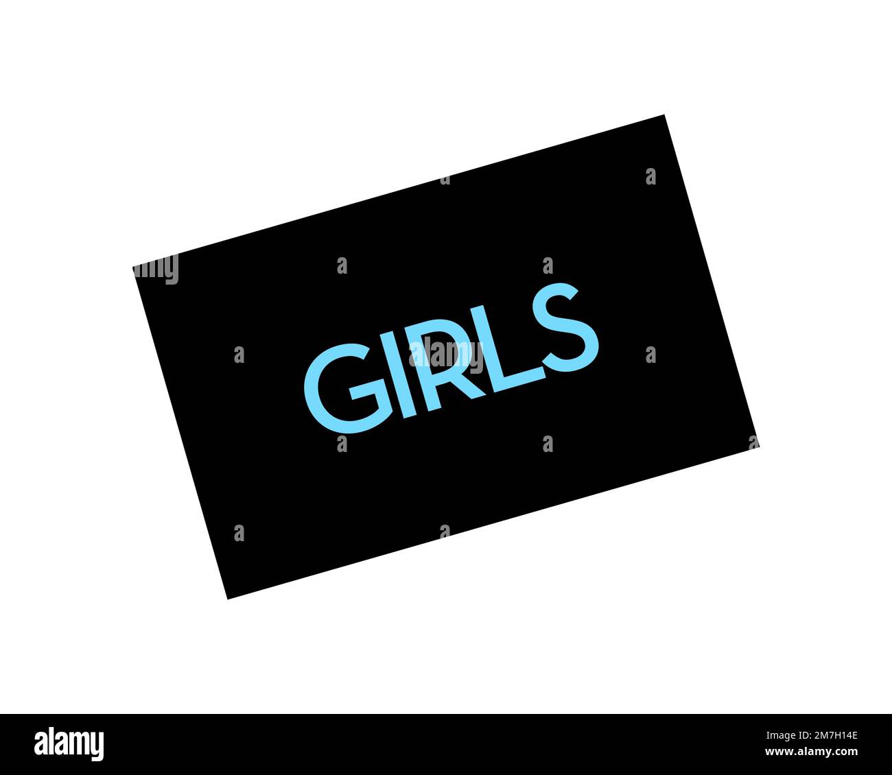 Girls TV series, rotated logo, white background Stock Photo - Alamy