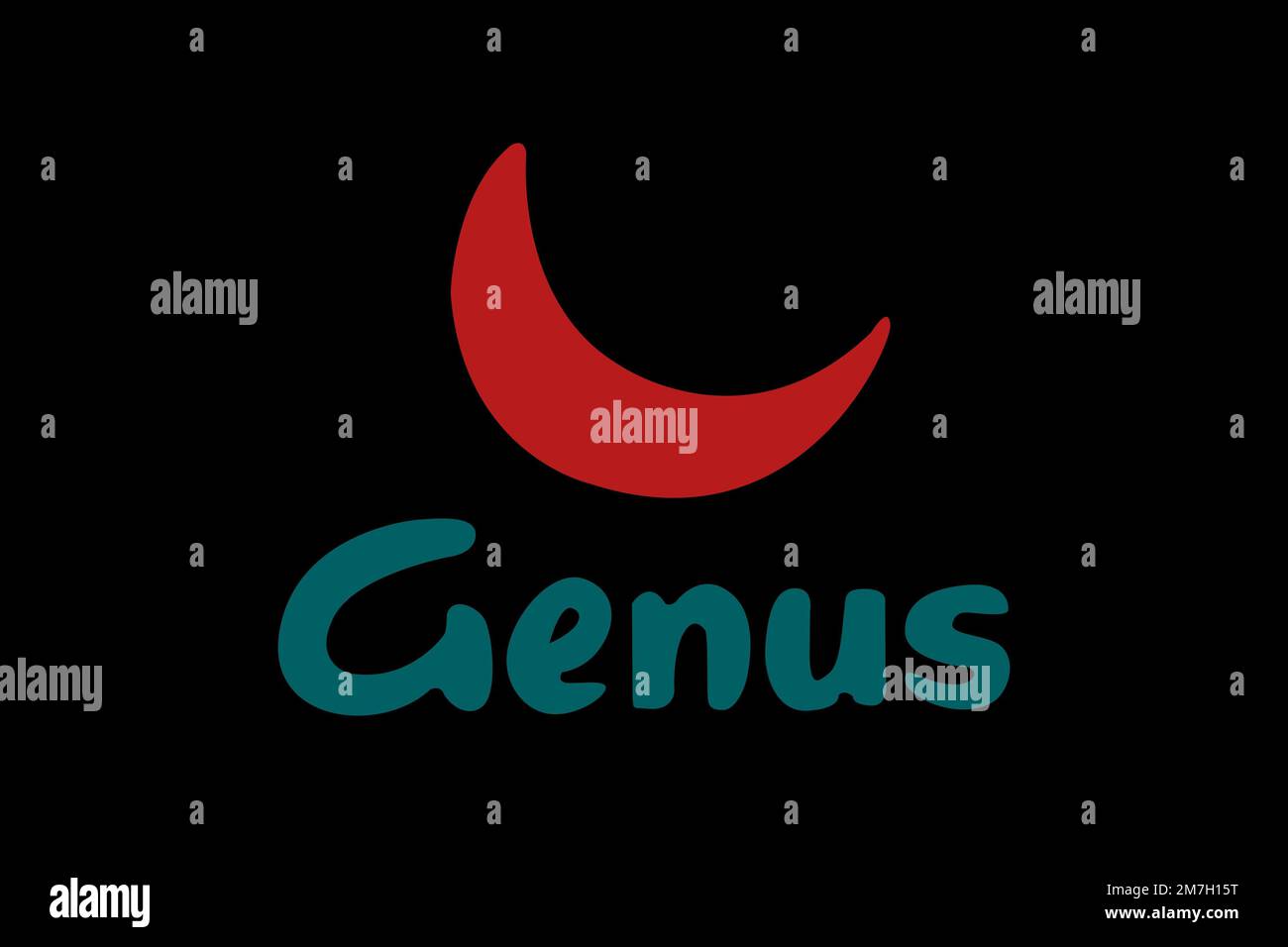 Genus plc, Logo, Black background Stock Photo - Alamy