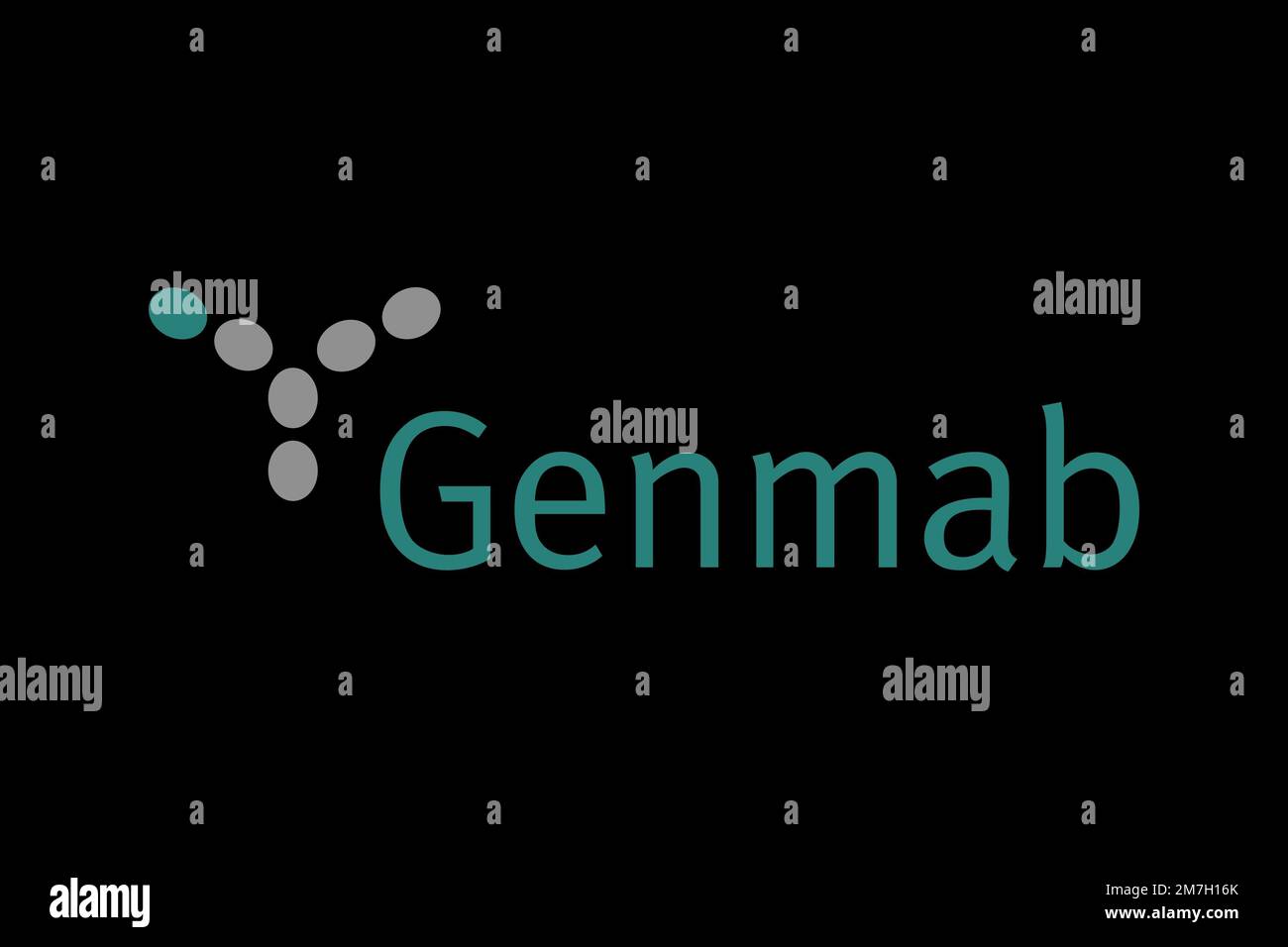 Genmab, Logo, Black background Stock Photo - Alamy