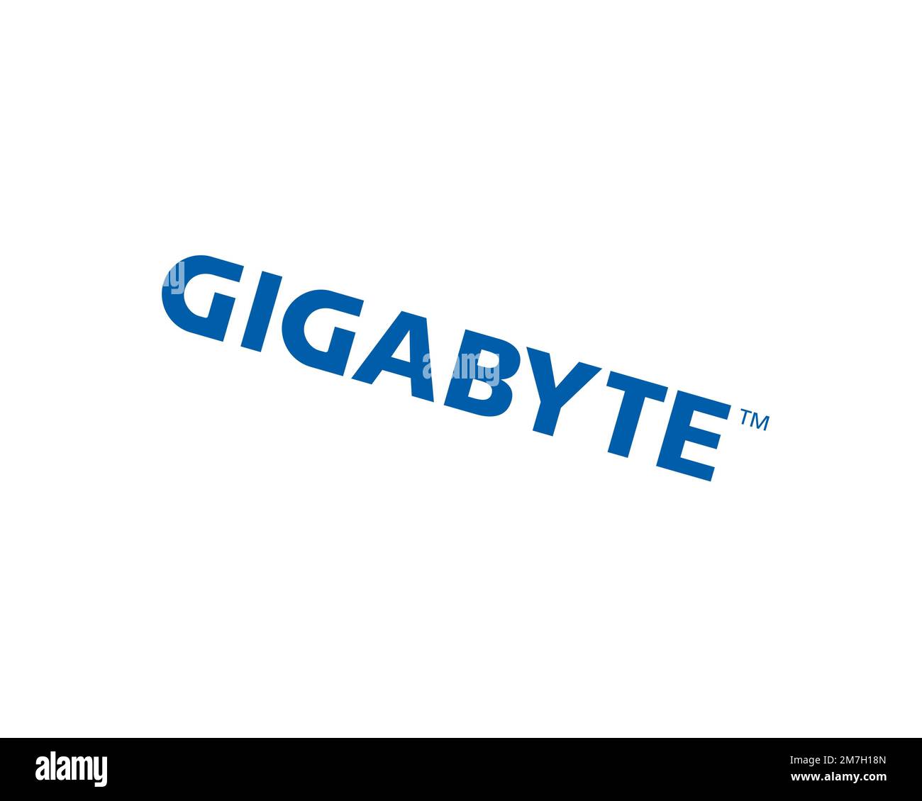 Gigabyte Technology, rotated logo, white background B Stock Photo - Alamy