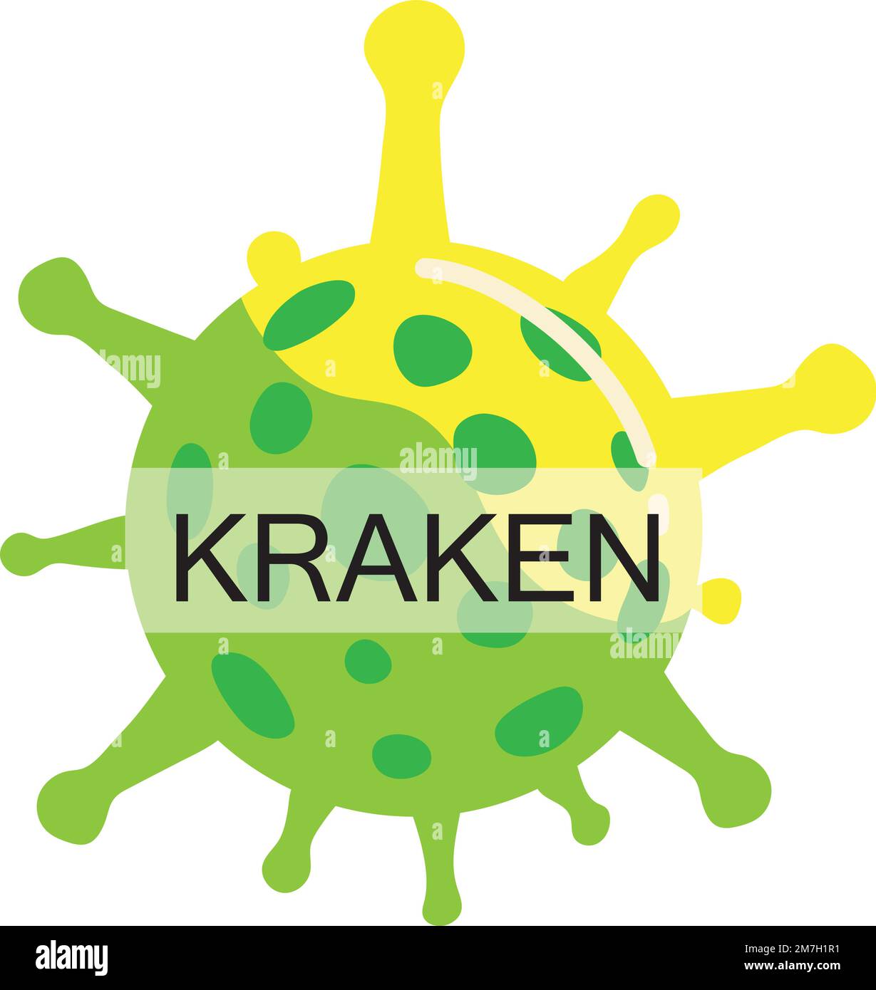 Kraken New strain of coronavirus Covid 19. Background banner Kraken ...