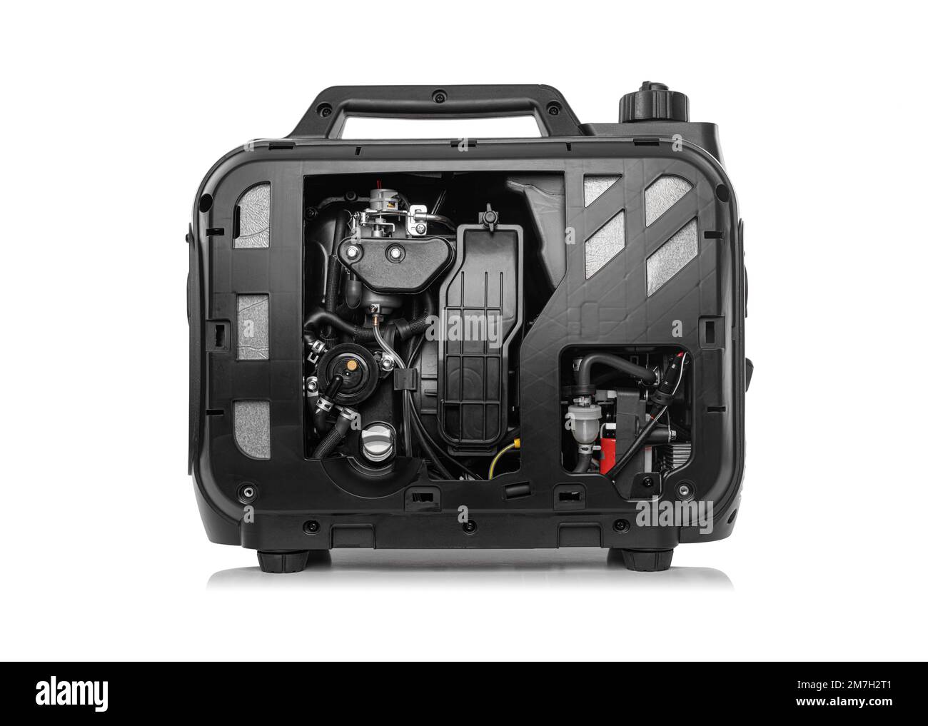 Inverter gasoline generator isolated on white background Stock Photo ...