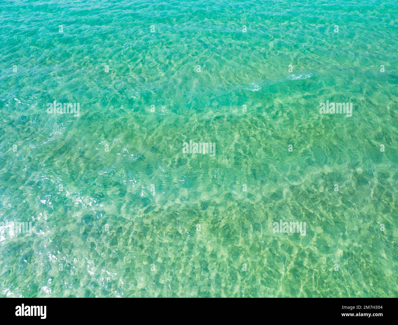 Sea surface aerial view,Bird eye view photo of green waves and water ...